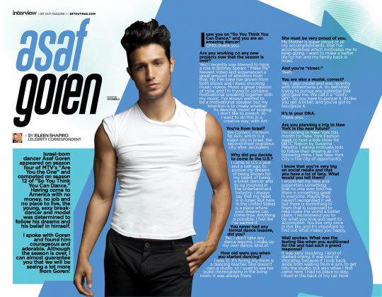 Asaf Goren | Get Out! Magazine - NYC’s Gay Magazine